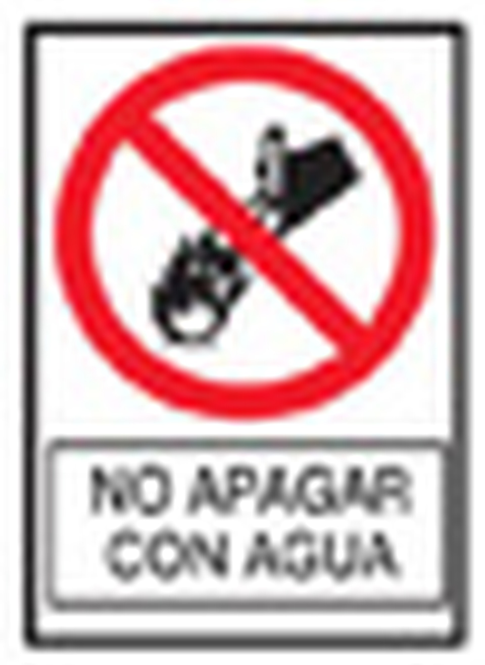 No Apagar con Agua